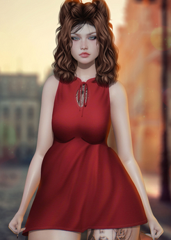 Second Life Marketplace - GAS [Dress Sabrina - 11 Colors w/HUD FAPTACK]